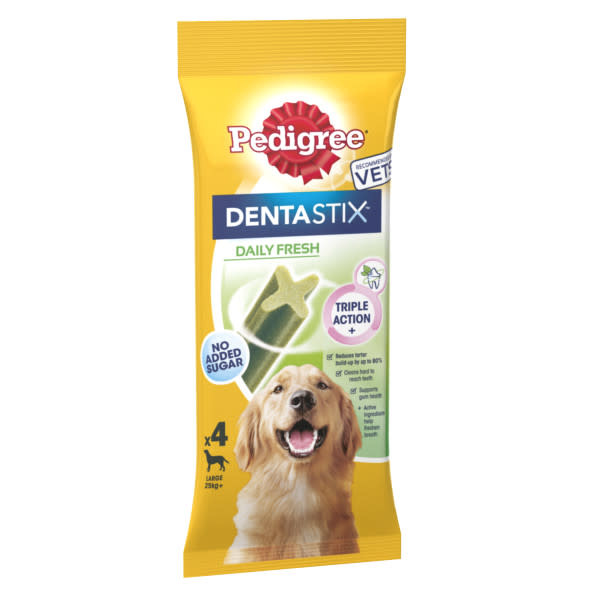 Dentastix Fresh Daily Oral Care Dental Chews, Large Dog over 25kg - Pet ...