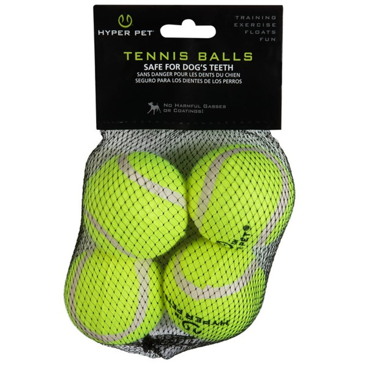 Tennis Balls Dog Toy in Green, 4 pack - Pet Care By Post