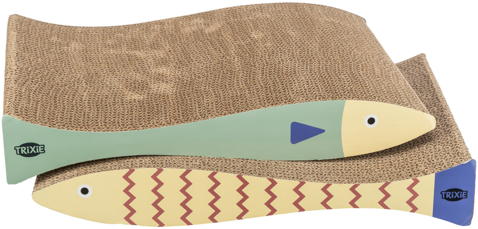 Fish Shaped Cardboard Cat Scratchers, 2 pack - Pet Care By Post