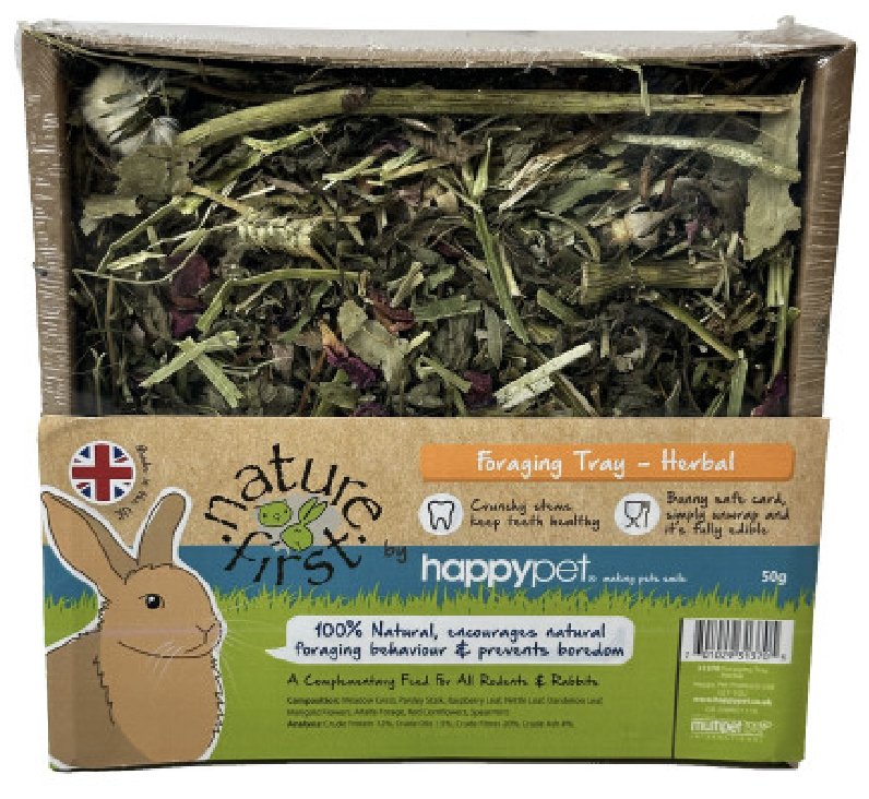Nature First Foraging Tray Herbal Small Animal Treat, 50g - Pet Care By ...