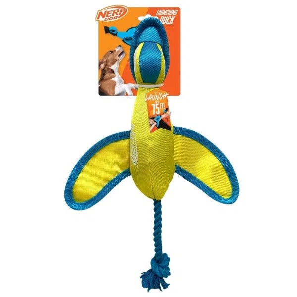 Crinkle Wing Nylon Duck Launching Dog Toy, 42cm - Pet Care By Post