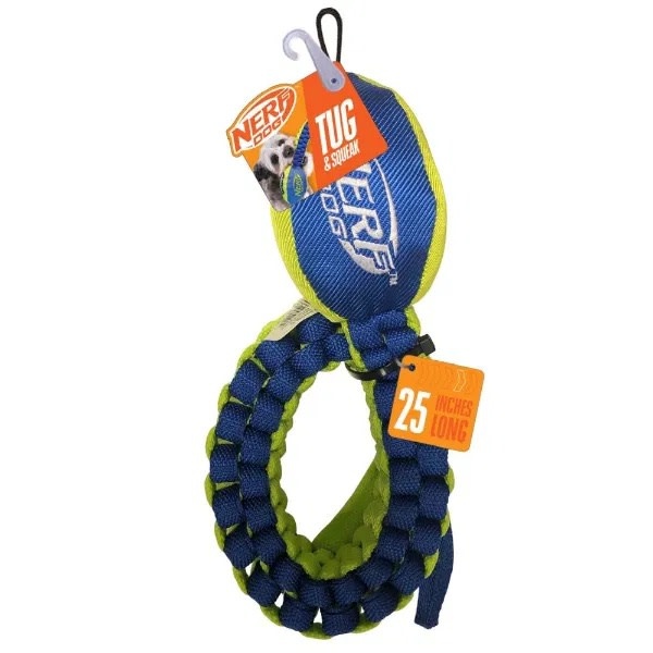 Nylon Squeak Vortex Chain Tug Dog Toy, 64cm - Pet Care By Post