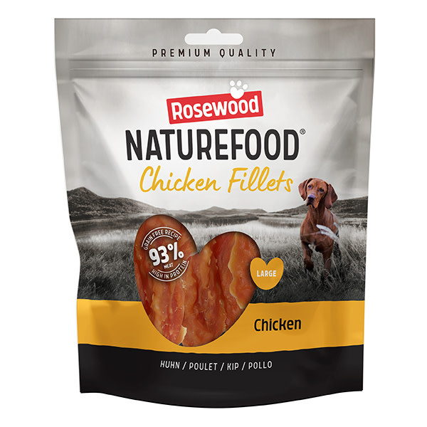 Naturefood Chicken Fillets Dog Treats Value Pack, Large 320g - Pet Care ...