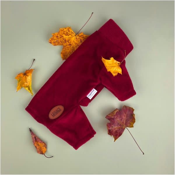 Legacy Polar Fleece Suit Dog Jumper Suit, Mulberry - Pet Care By Post
