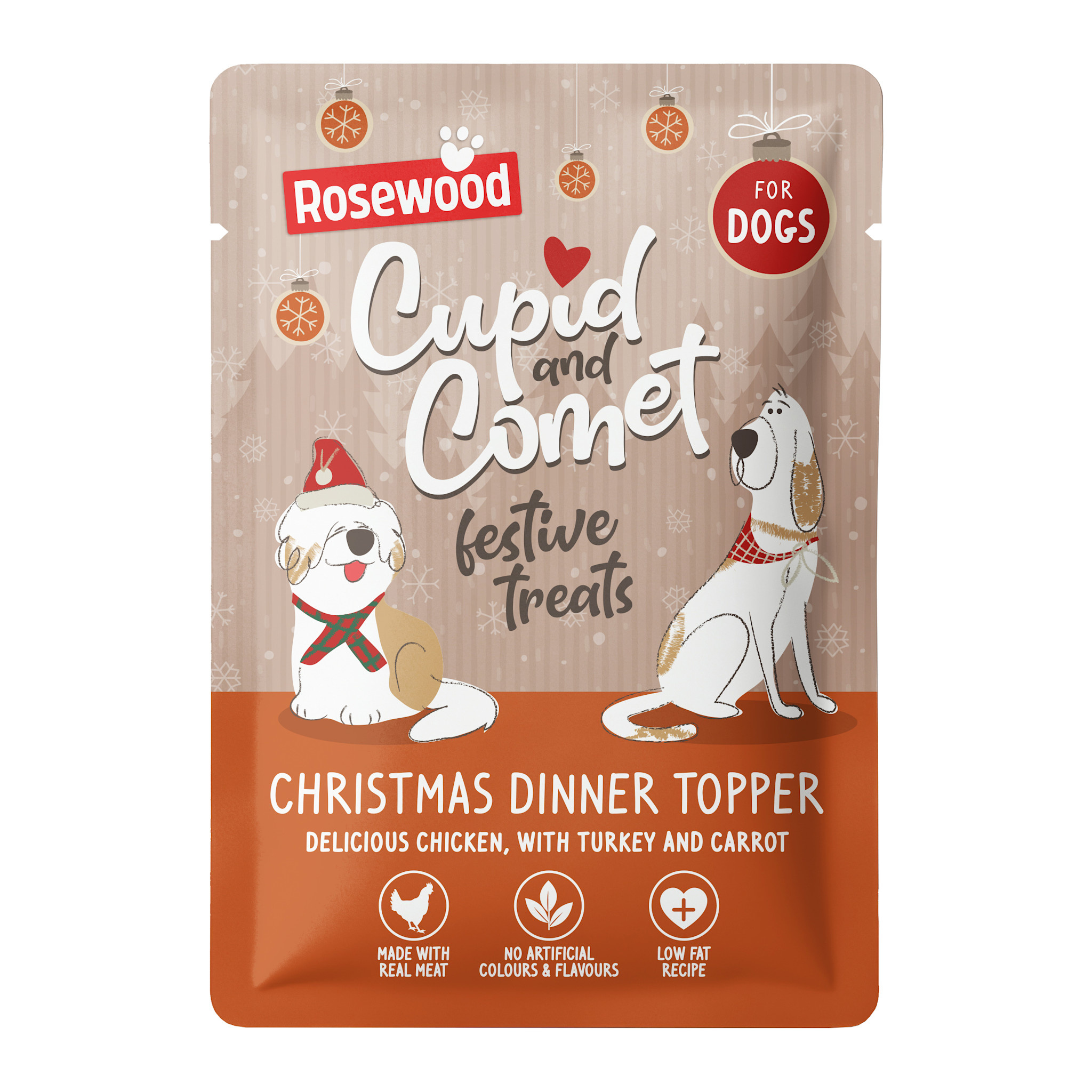 Christmas Dinner Topper Treat for Dogs, 85g - Pet Care By Post