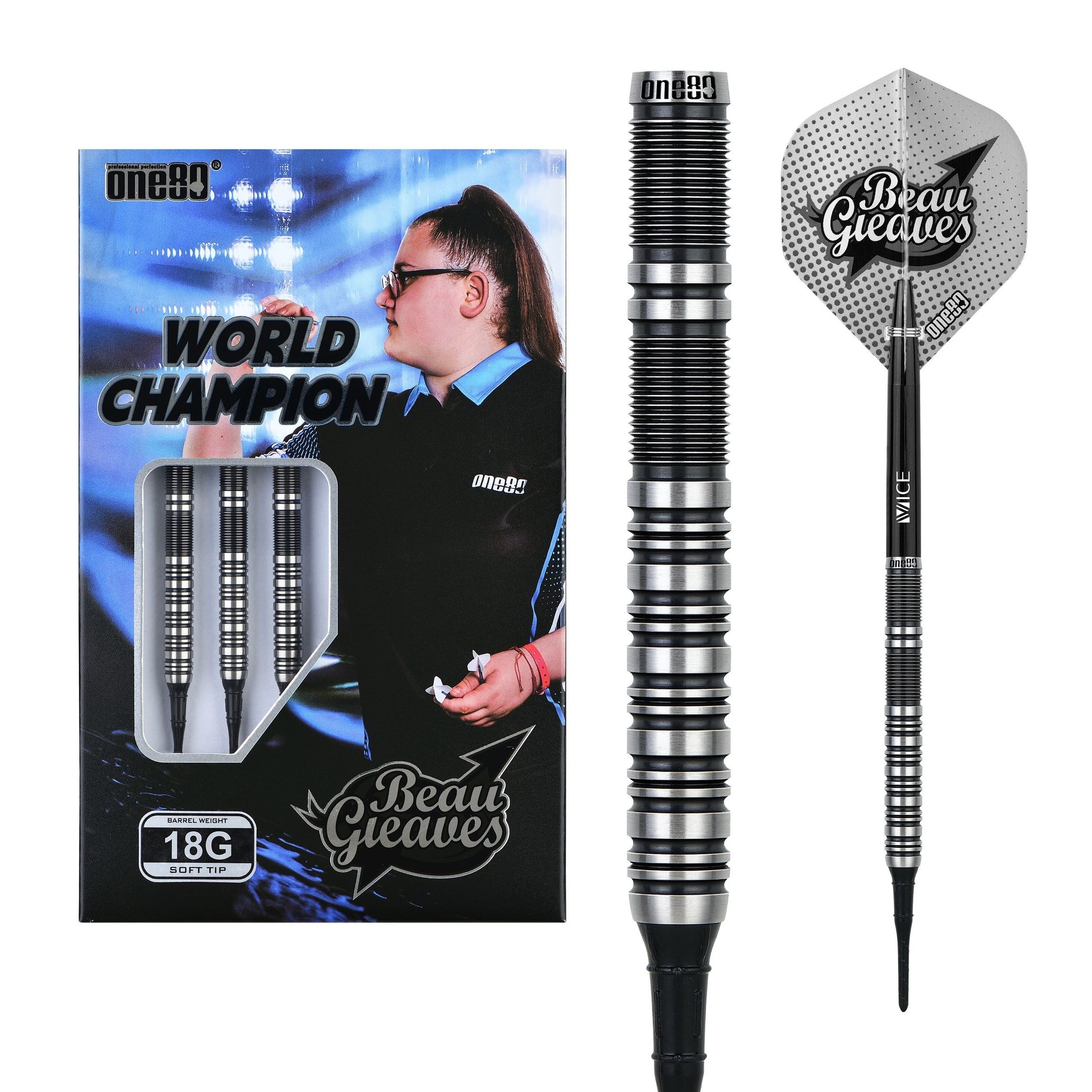 ONE80 Beau Greaves 80% Softdarts - Dartshopper.de