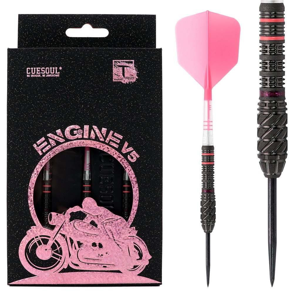 Cuesoul Engine V5 Pink Hope 90% - Steeldarts - Dartshopper.de