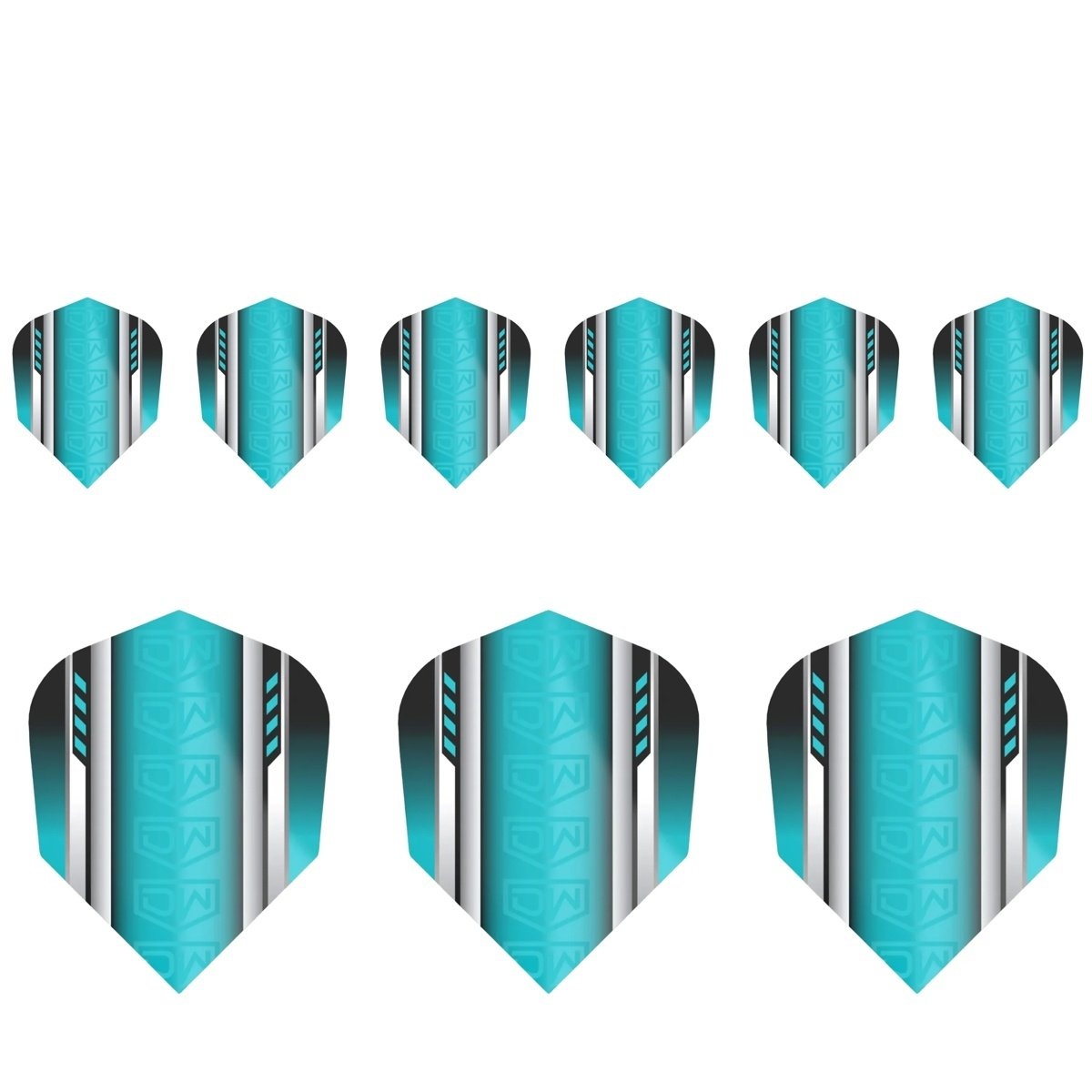 DW Aqua 3 Set No6 - Dart Flights - Dartshopper.de