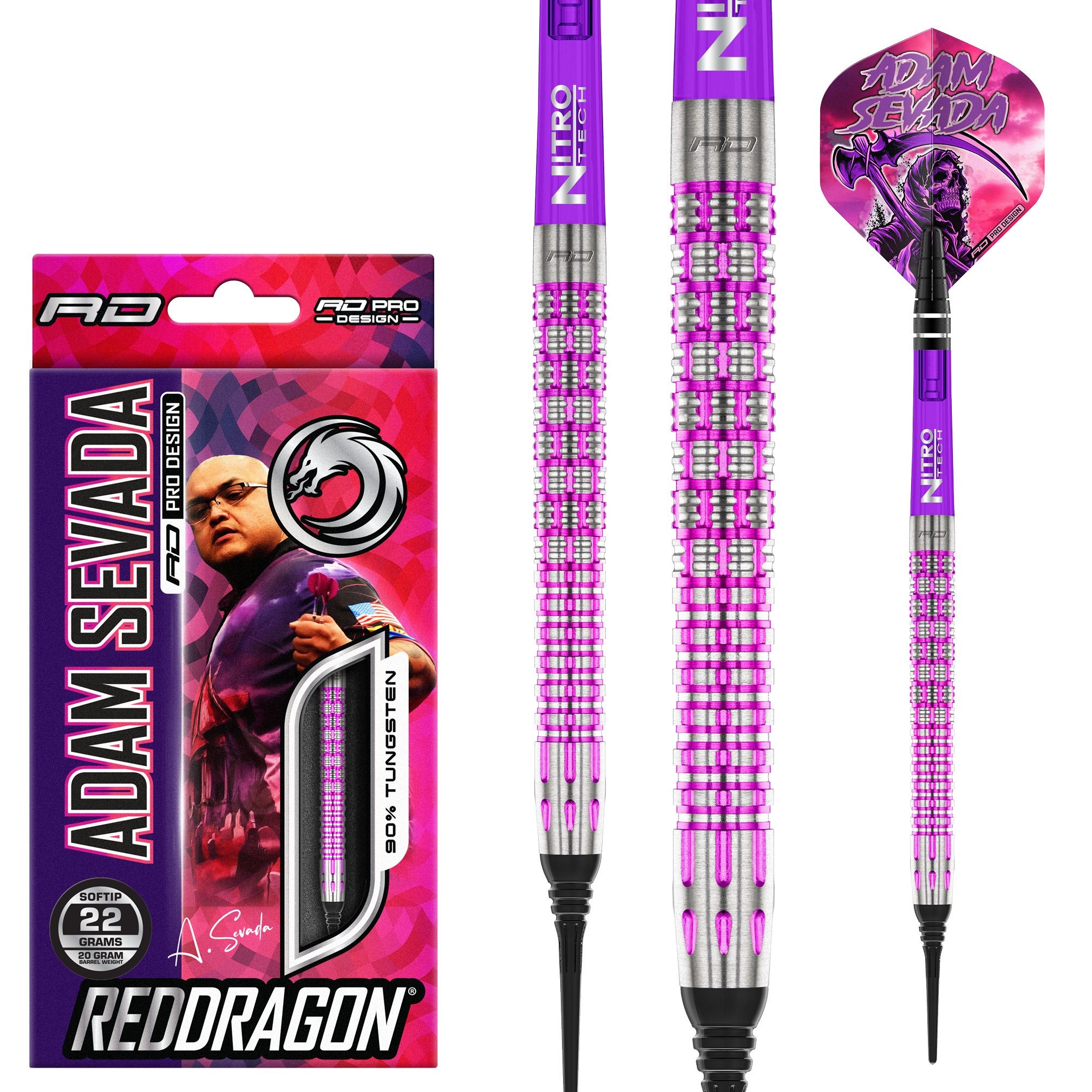 Red Dragon Adam Sevada 90% Softdarts - Dartshopper.de