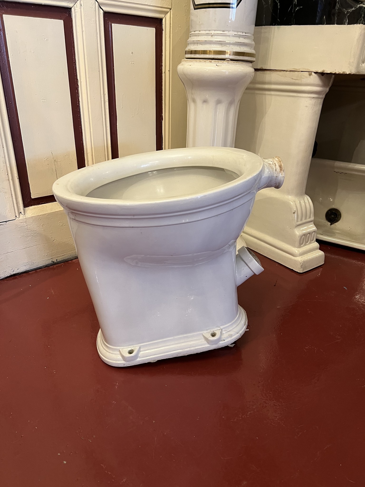Antique wc Trent with throne seat - Affaire d'Eau