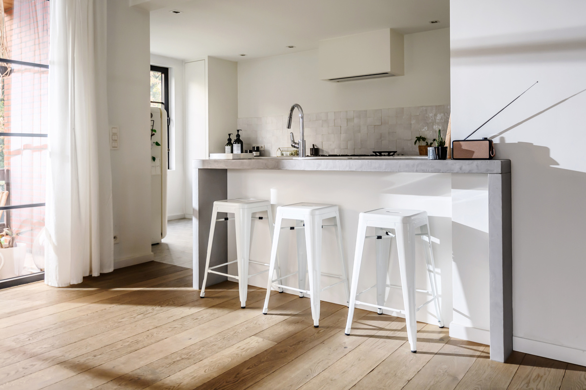 Keuken - gelakte mdf met mortex - THINKSTYLE