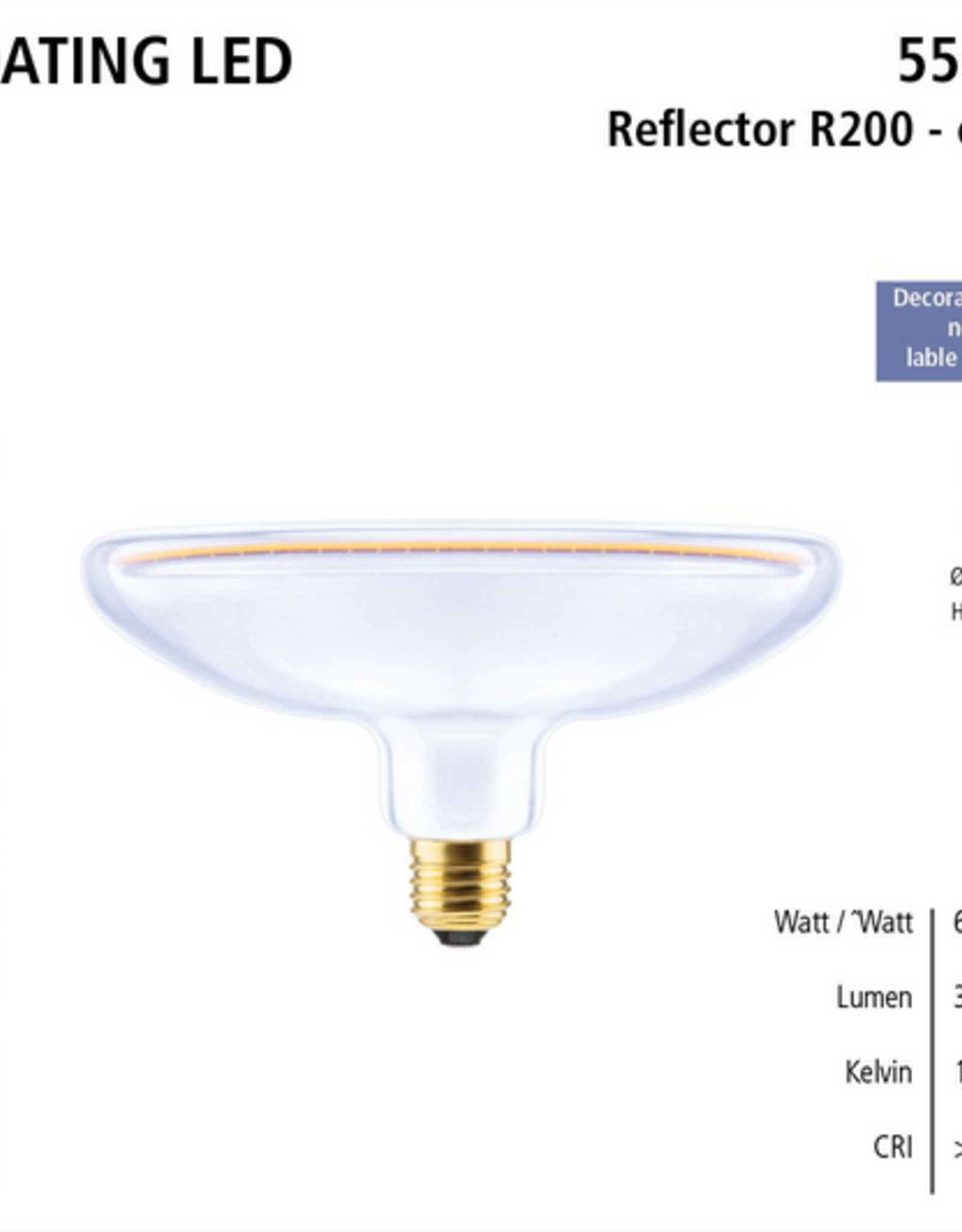 Segula - LED floating - Reflector 200 - Clear - THINKSTYLE