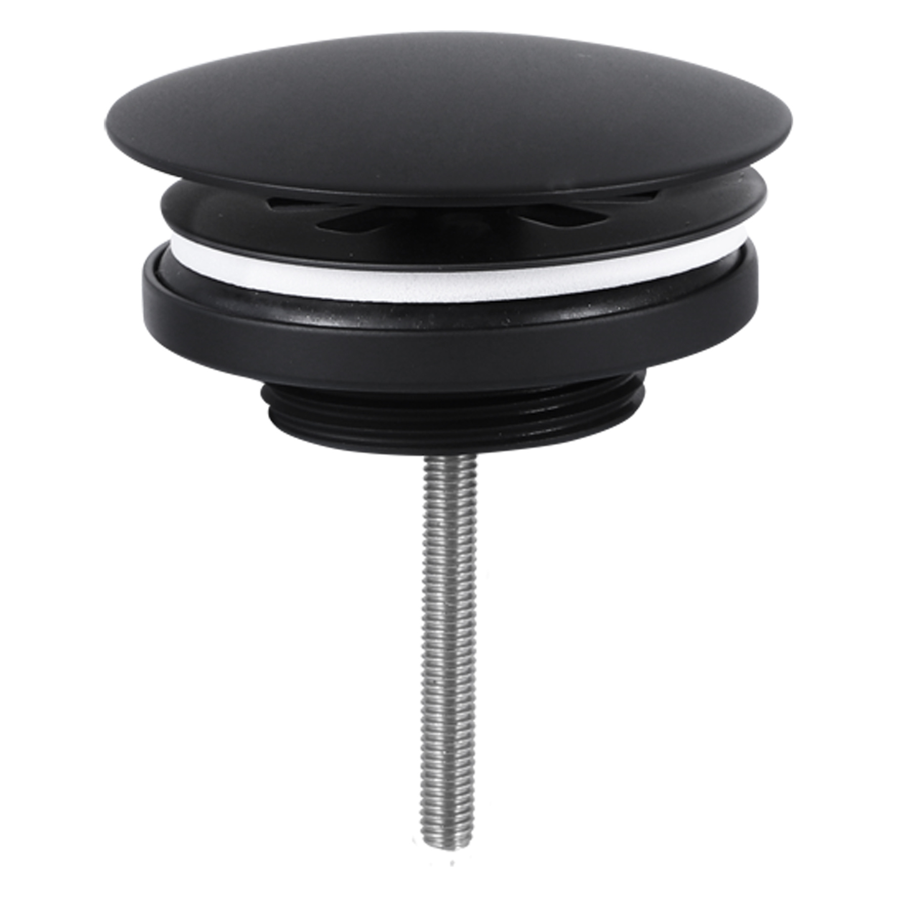 Differnz afvoerplug always open mat zwart 72mm - Rene Houtman