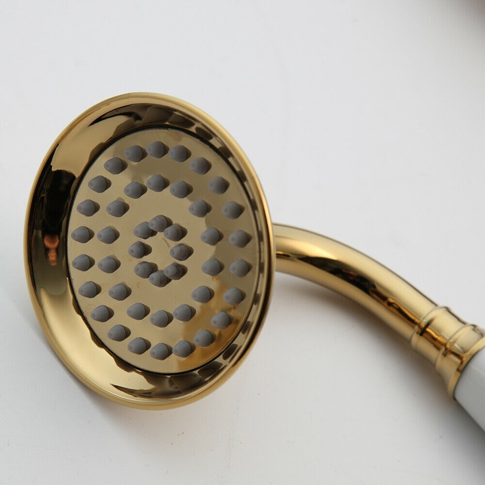 Nostalgische inbouwdouche met Handdouche - Goud | Rene Houtman - Rene ...