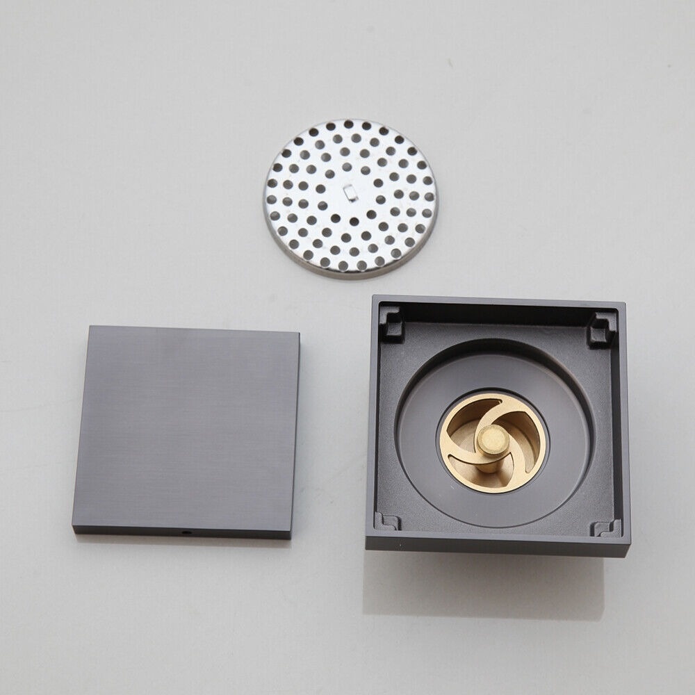 Vierkante Doucheput Kopen? Vierkante Doucheput | Gun Metal - Rene Houtman