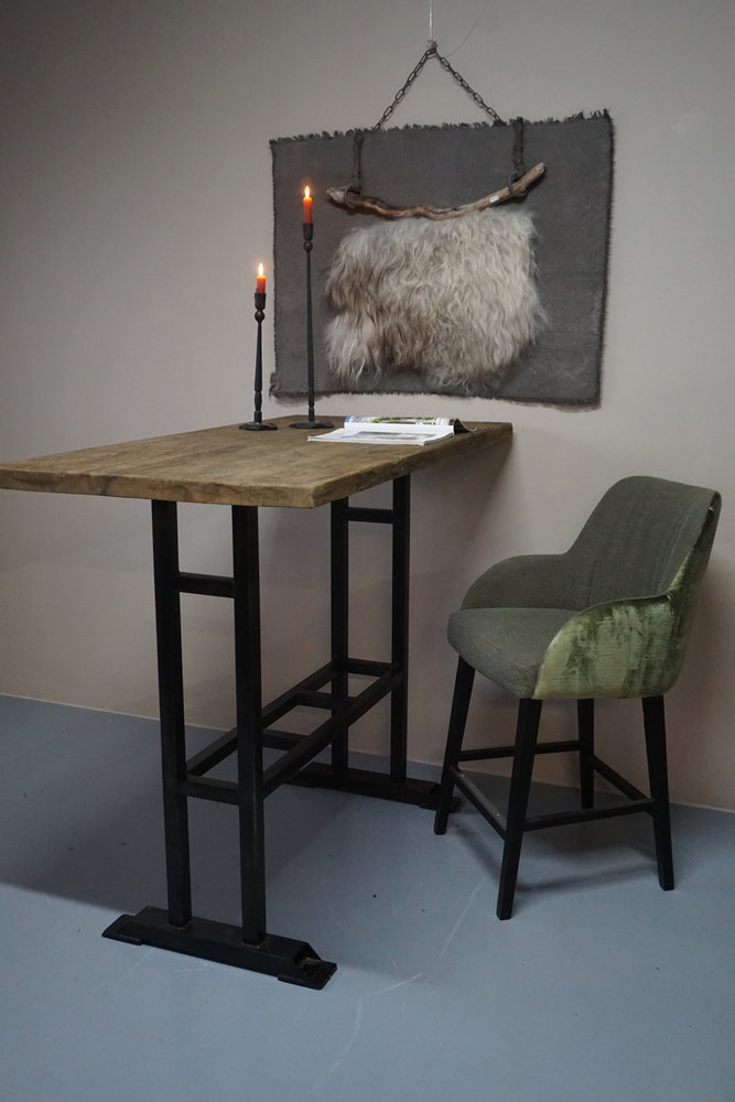 Bartafel Oud Teak Hout H111xB70xD140 - Rene Houtman