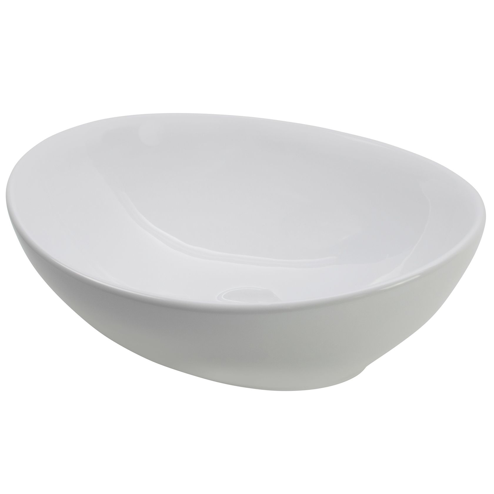 Waskom Barco Ovaal | Glans Wit | L40 x B33 x H14,5 - Rene Houtman