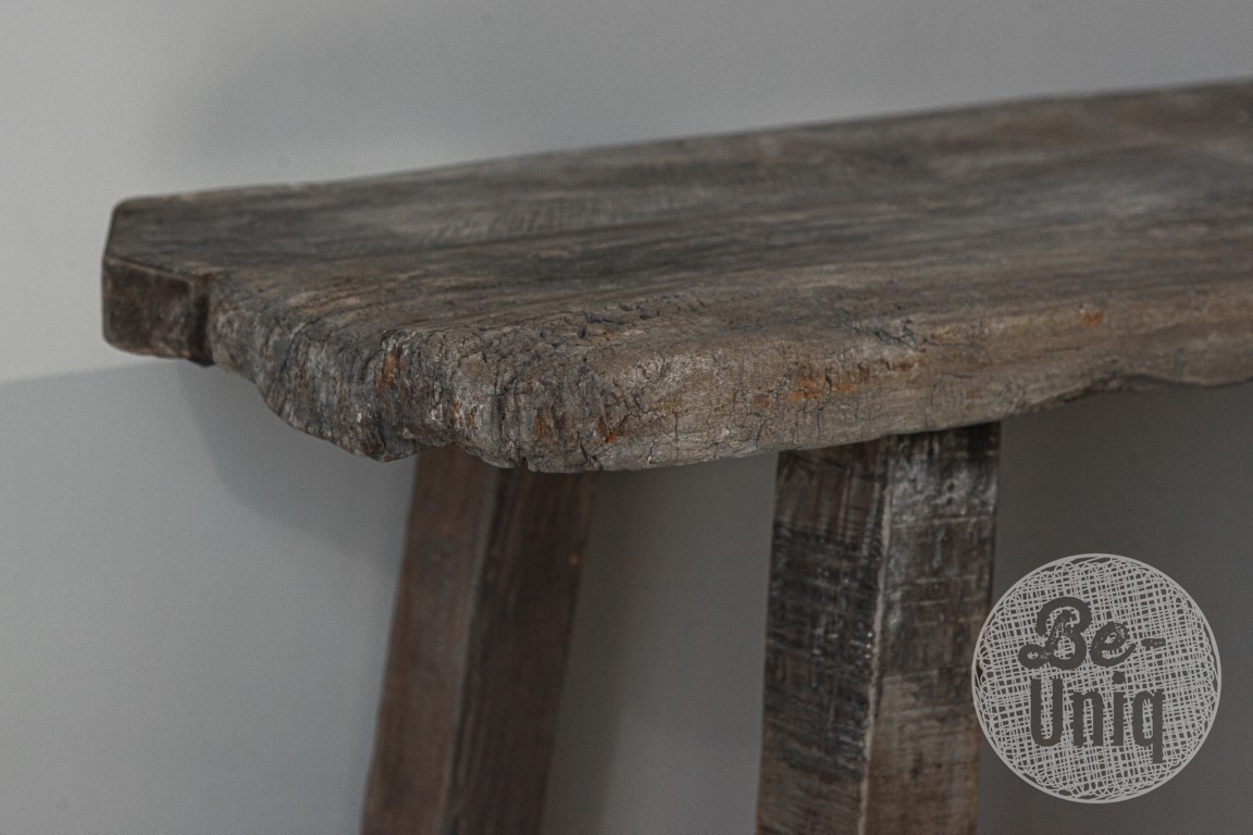 Oud Houten Sidetable | Grey/Naturel | B160 cm - Rene Houtman