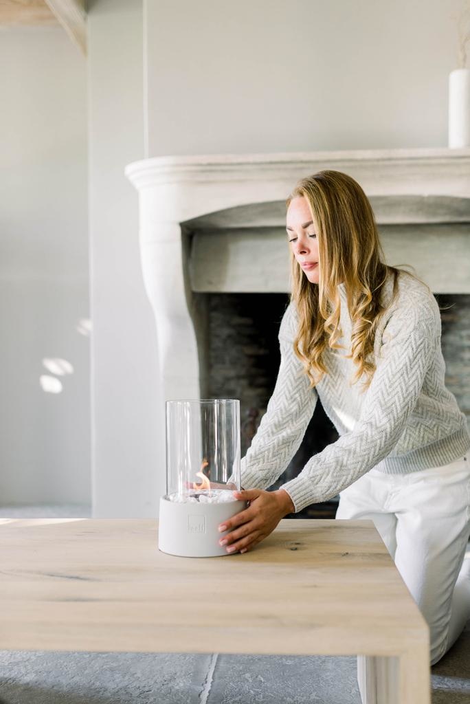 Stonefire Sfeerhaard Tuinhaard Wit Bio Ethanol | Rene Houtman | - Rene Houtman