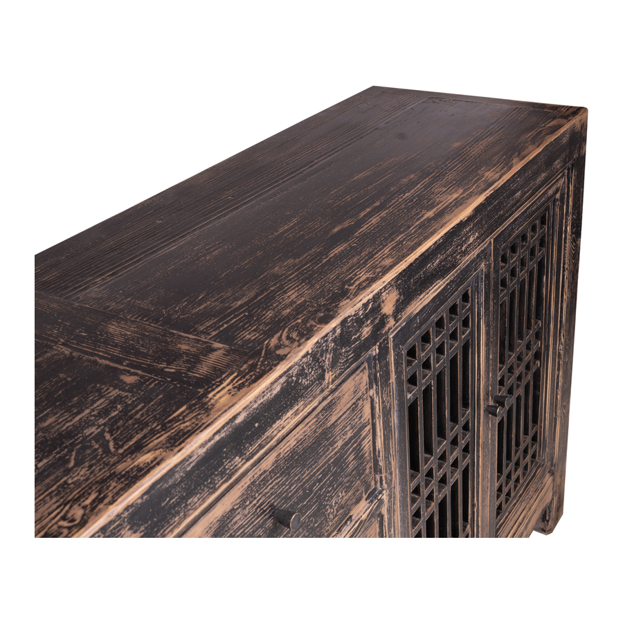 Dressoir India 3 Lades 4-Deurs L200xD45xH95 cm - Rene Houtman