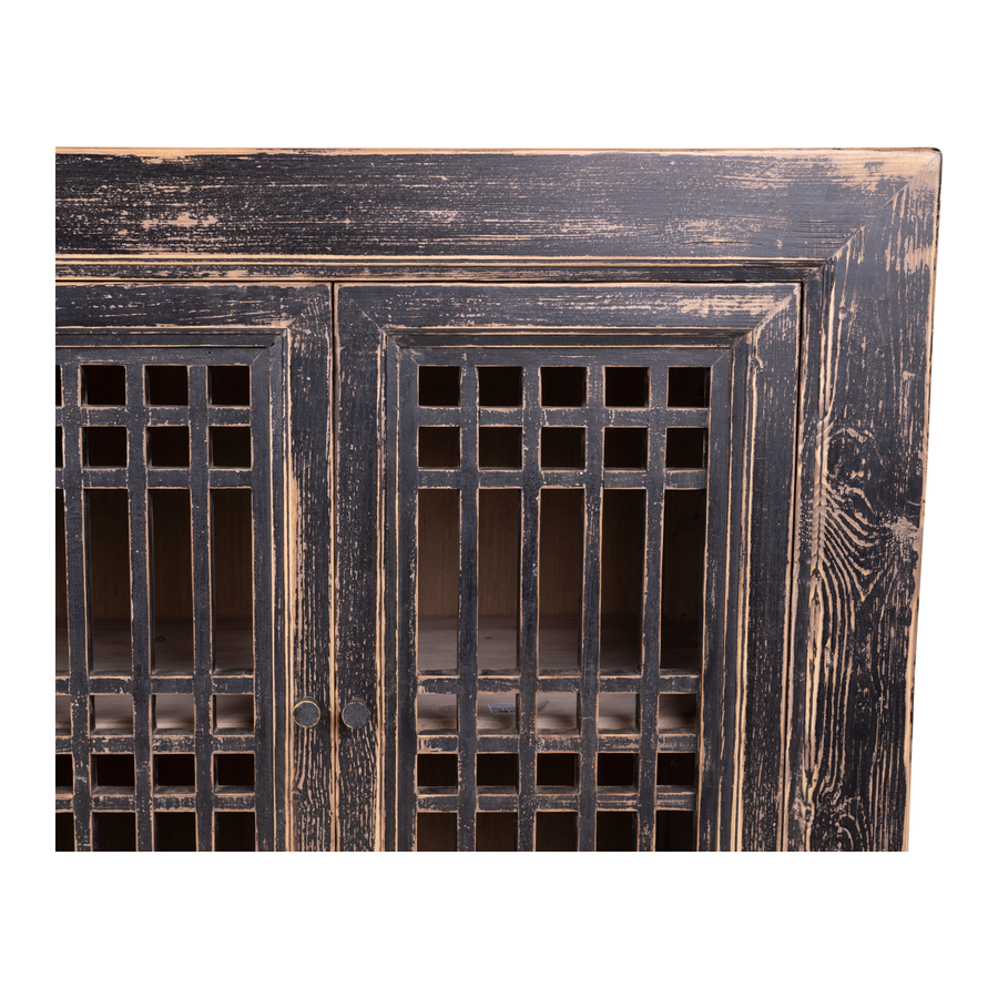 Dressoir India 3 Lades 4-Deurs L200xD45xH95 cm - Rene Houtman