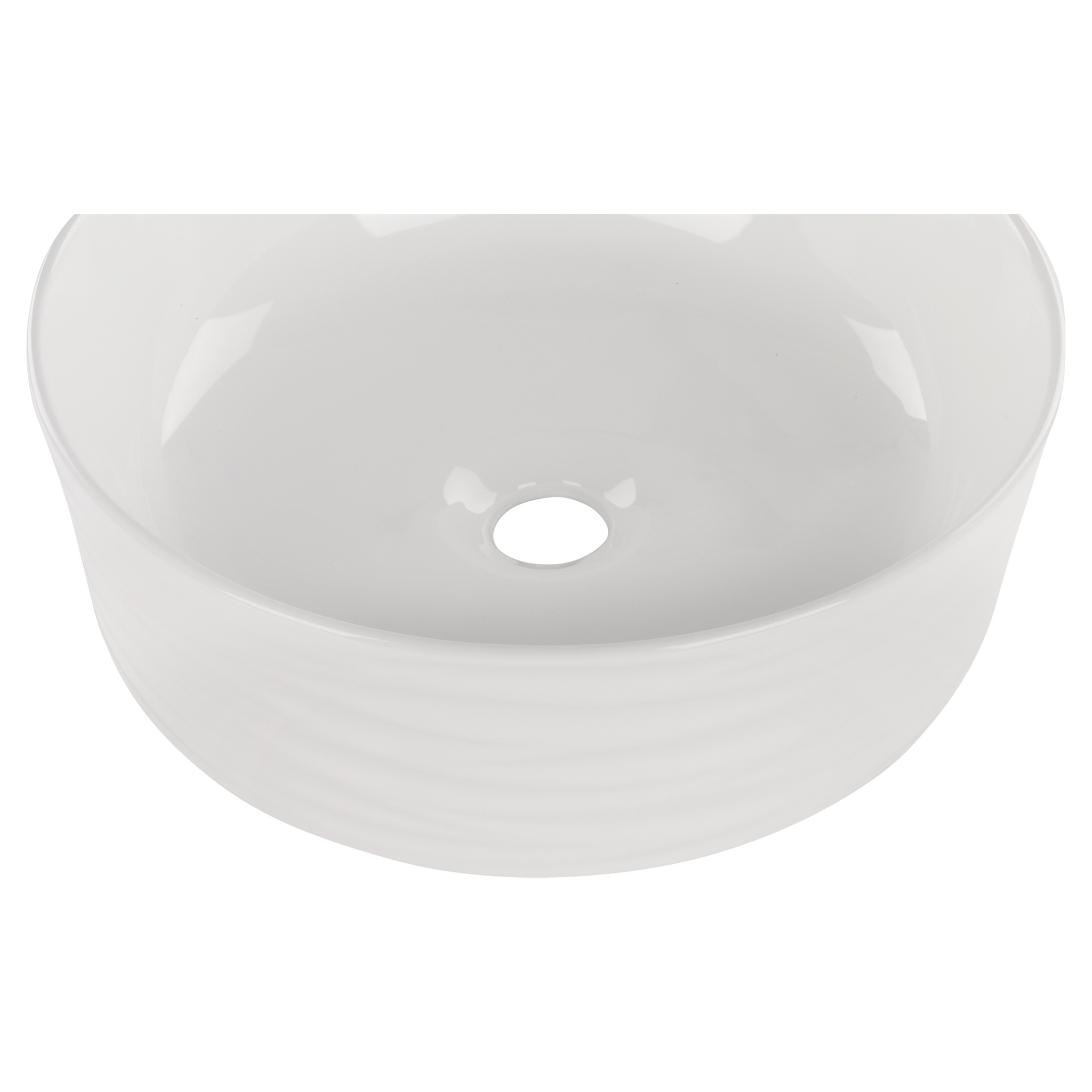 Waskom Wave | Wit | Keramiek | Ø 37 x H12 cm - Rene Houtman