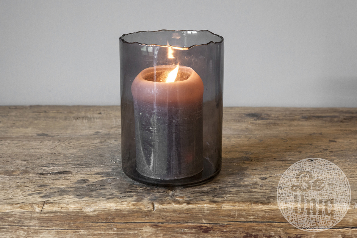 Cilinder Smoked | Small | H20 x Ø15 cm | Be-Uniq | Rene Houtman - Rene ...