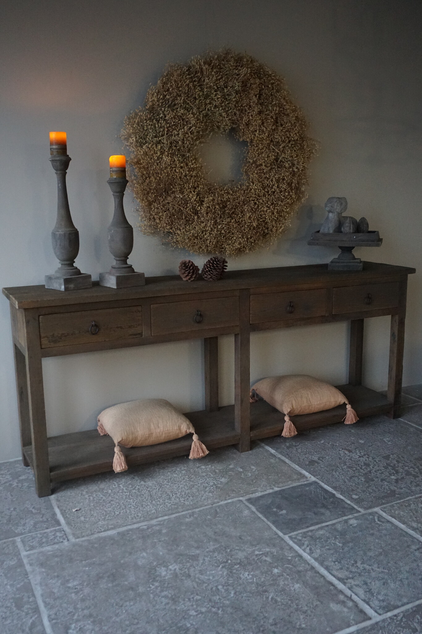 Dressoir | Oud Hout | 4 Lades | H90 x B220 x D45 cm | Rene Houtman ...