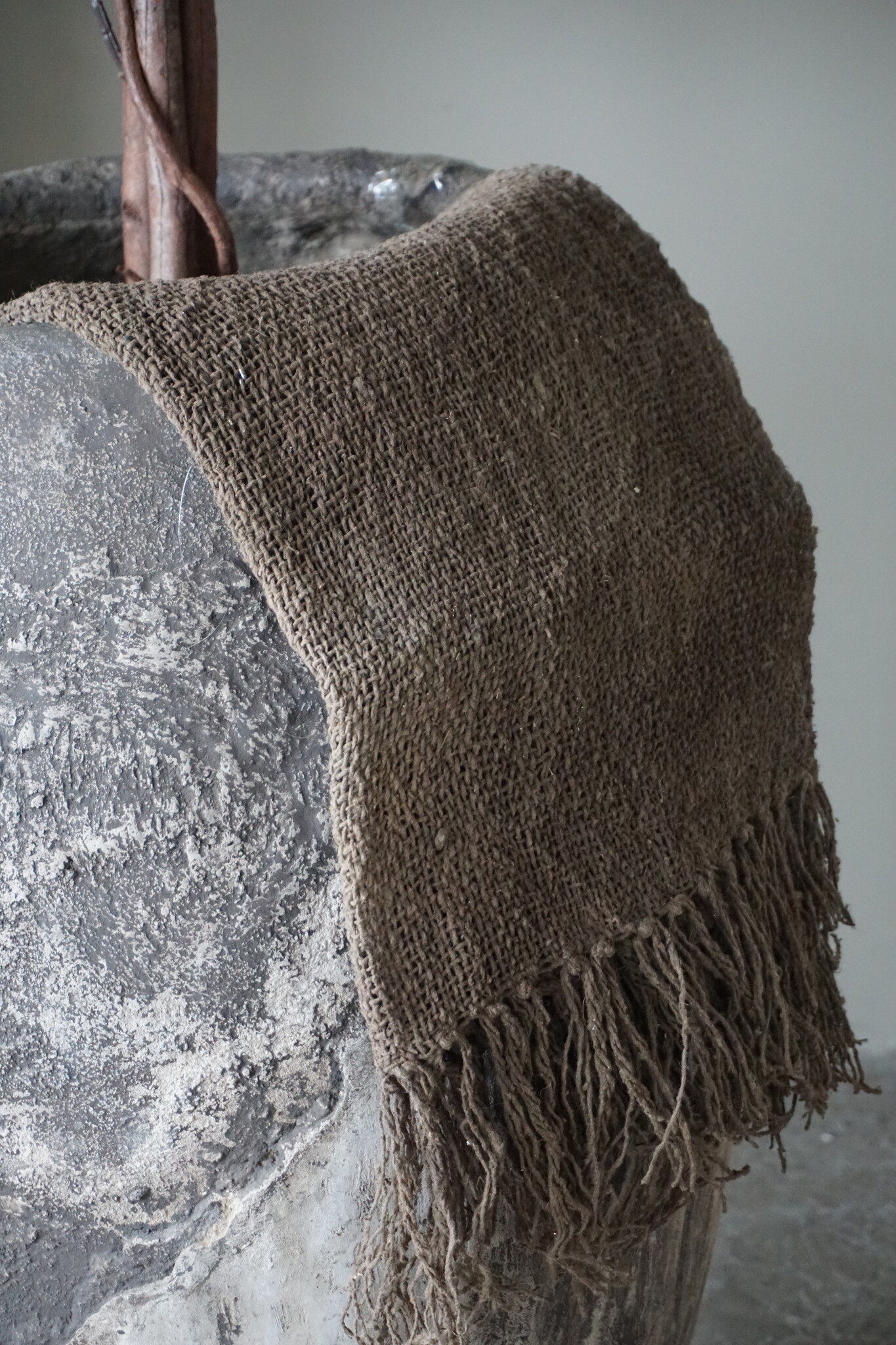 Leemdoek | Donker | L150 x B59 cm | Rene Houtman Interieurs - Rene Houtman