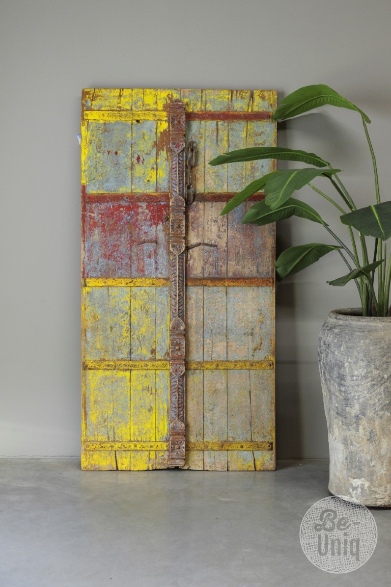 Oude Deur Kopen? | India | H179 x B90 x D5 Cm | Rene Houtman - Rene Houtman