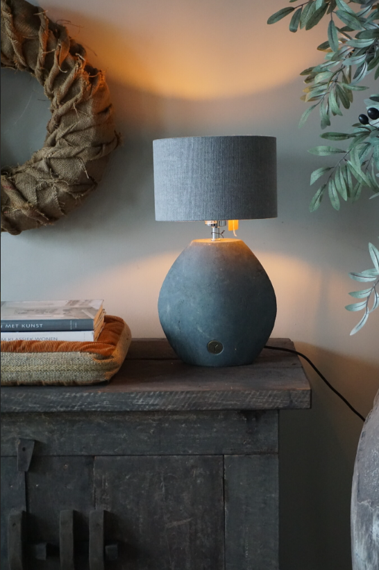 Tafellamp Moon Maj. Vintage H36xB25xD12 | Landelijk Wonen Webshop ...