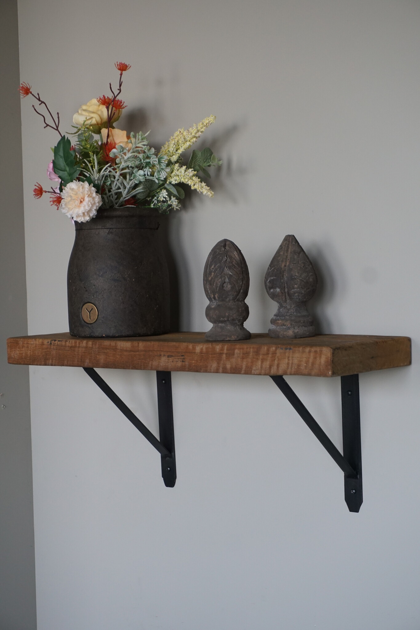 Muurplank/Wandplank Met Beugels - 60 t/m 200 Cm | Landelijk Interieur ...