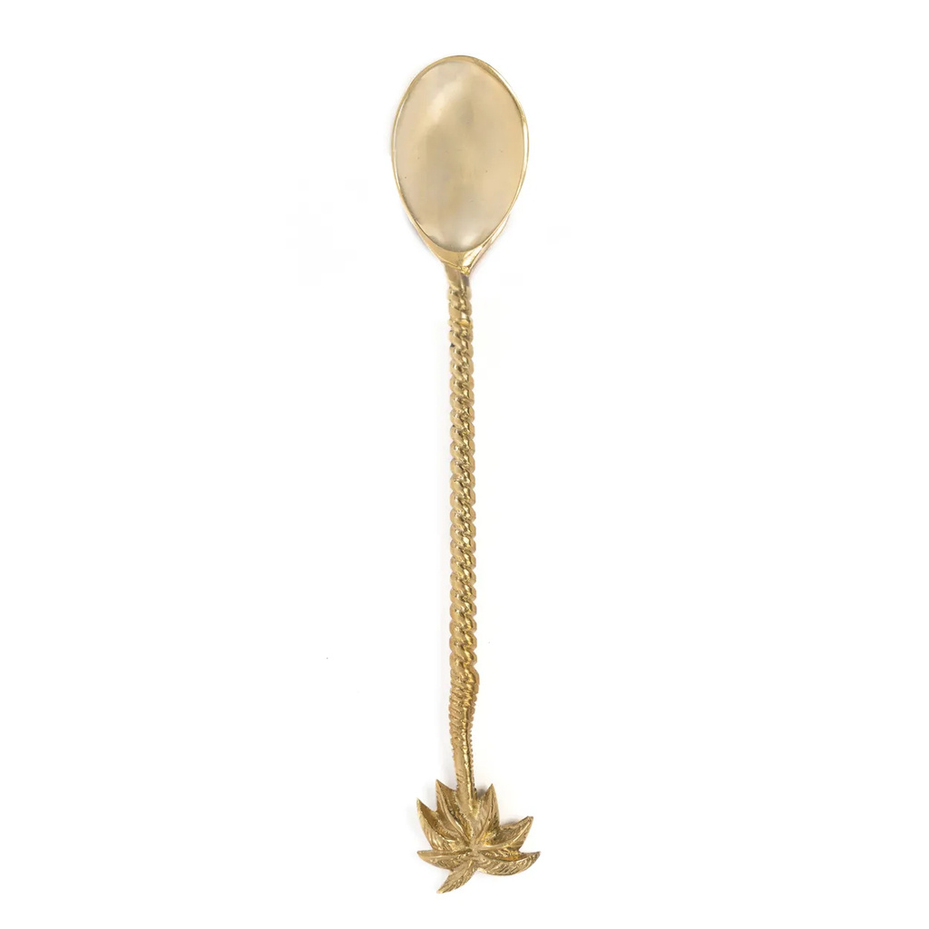 Bazar Bizar De Palm Tree Lepel - Goud - Rene Houtman