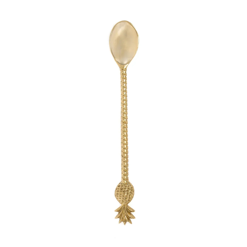 Bazar Bizar De Pineapple Lange Lepel - Goud - Rene Houtman