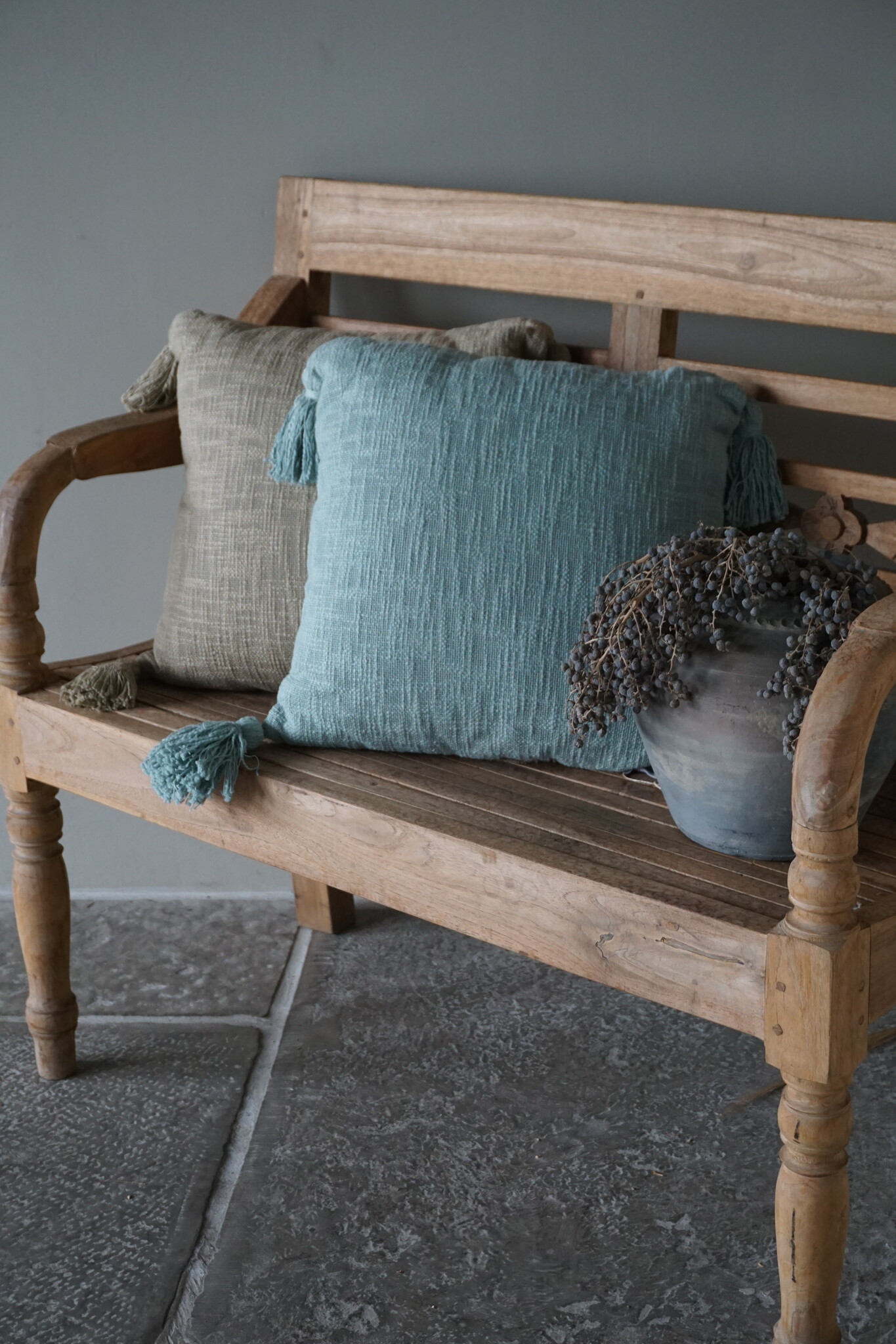 Kussen + Binnen Kussen Slub Cloud 45x45 Cam | GoRound Interior - Rene ...