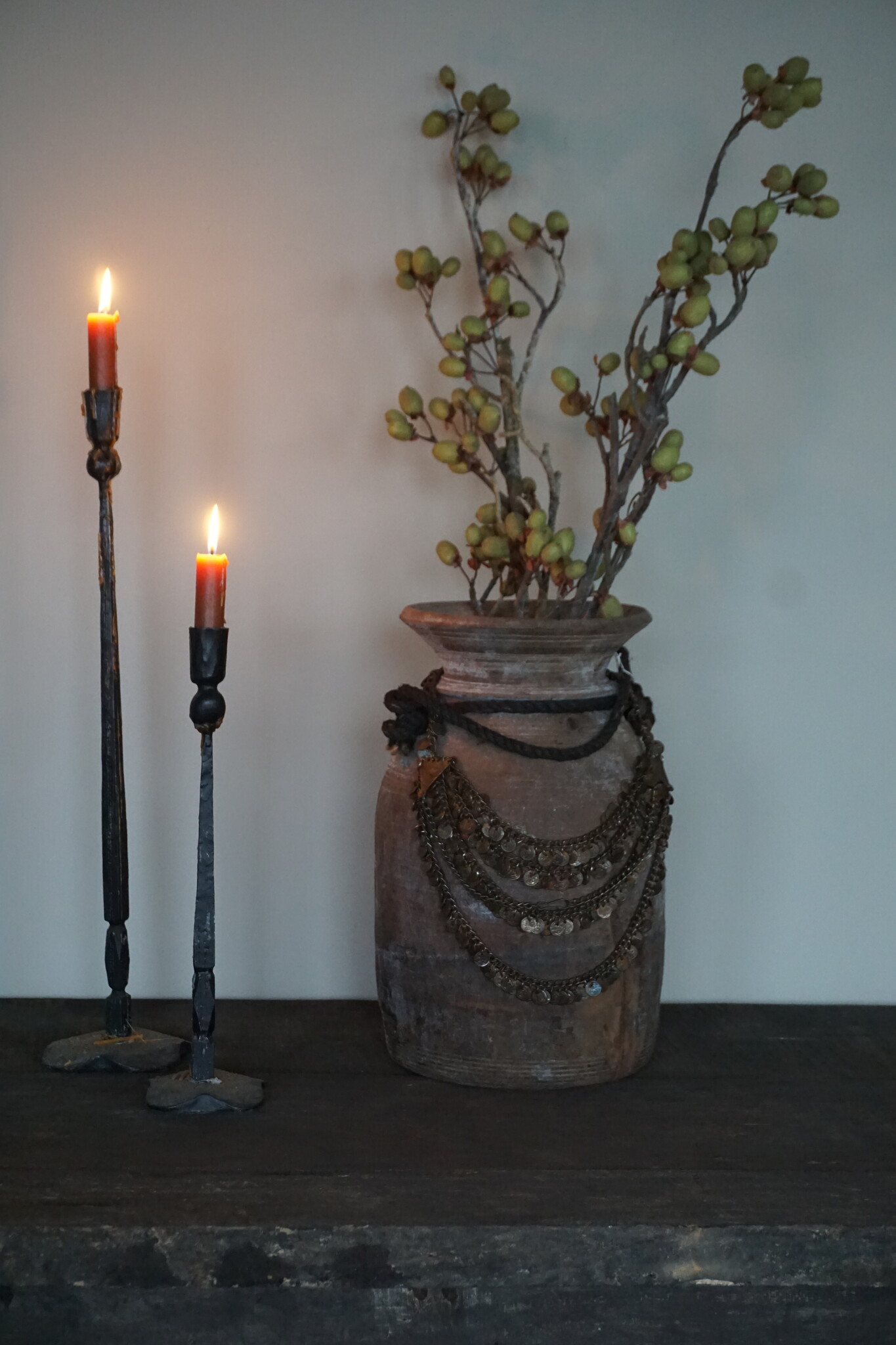 Nepalese Houten Pot | Incl. Ketting | H37xD21 cm | Rene Houtman - Rene ...