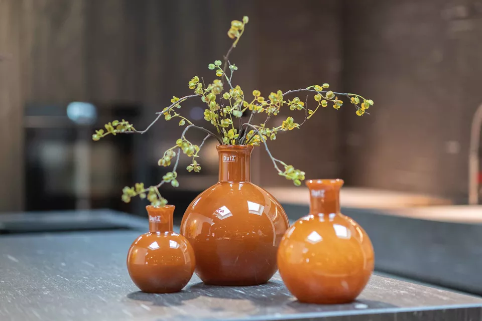 Vaas Flora | Roest Bruin | 3 Maten | Rene Houtman Interieurs - Rene Houtman