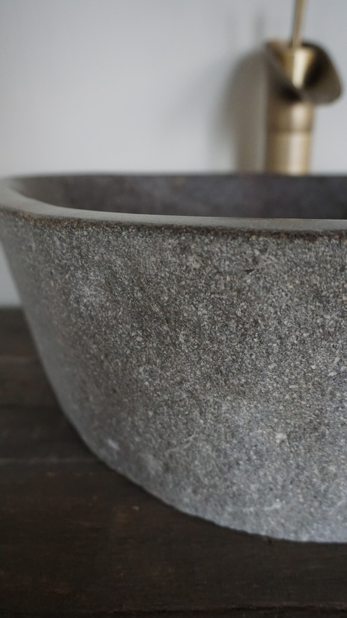 Grote Stenen Waskom + Spoelgat | H15,5 x B50 x D37,5 cm | Uniek Item ...