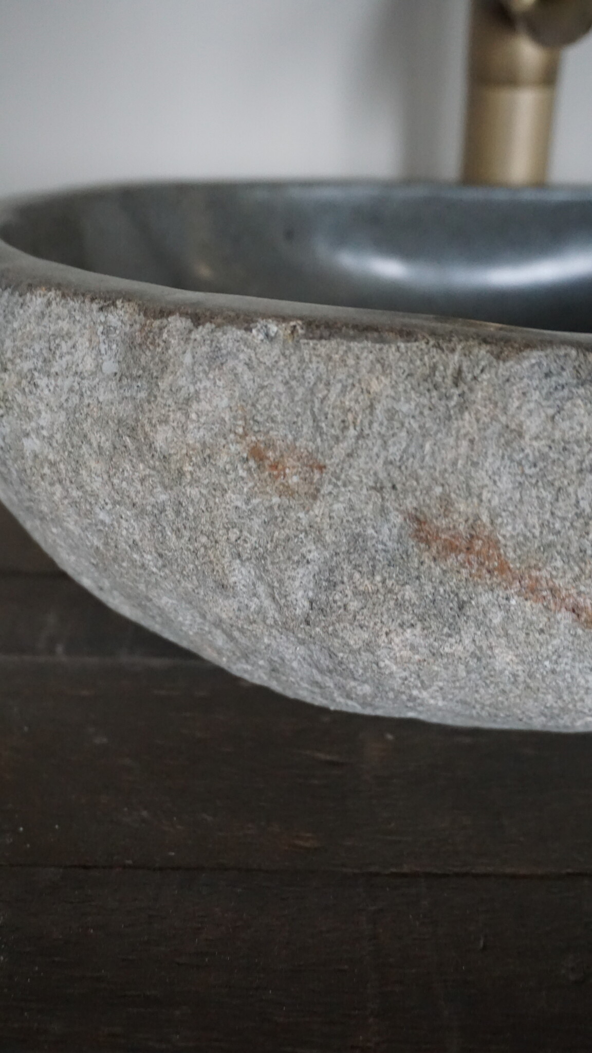 Grote Stenen Waskom + Spoelgat | H14,5 x B46,5 x D38 cm | Uniek Item ...