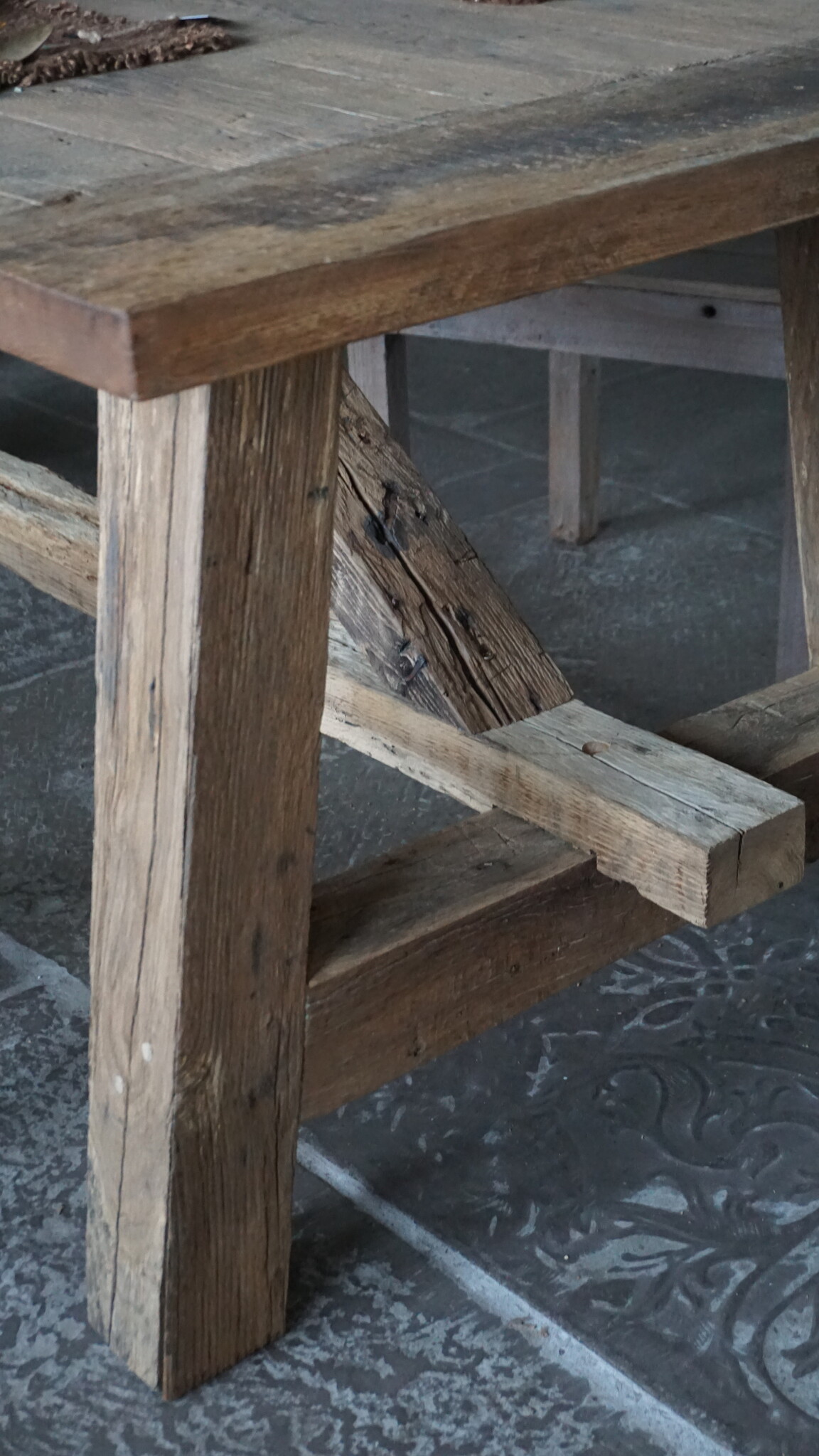 Eetkamertafel Teun | Oud Eikenhout | B220 x D100 cm | Rene Houtman ...