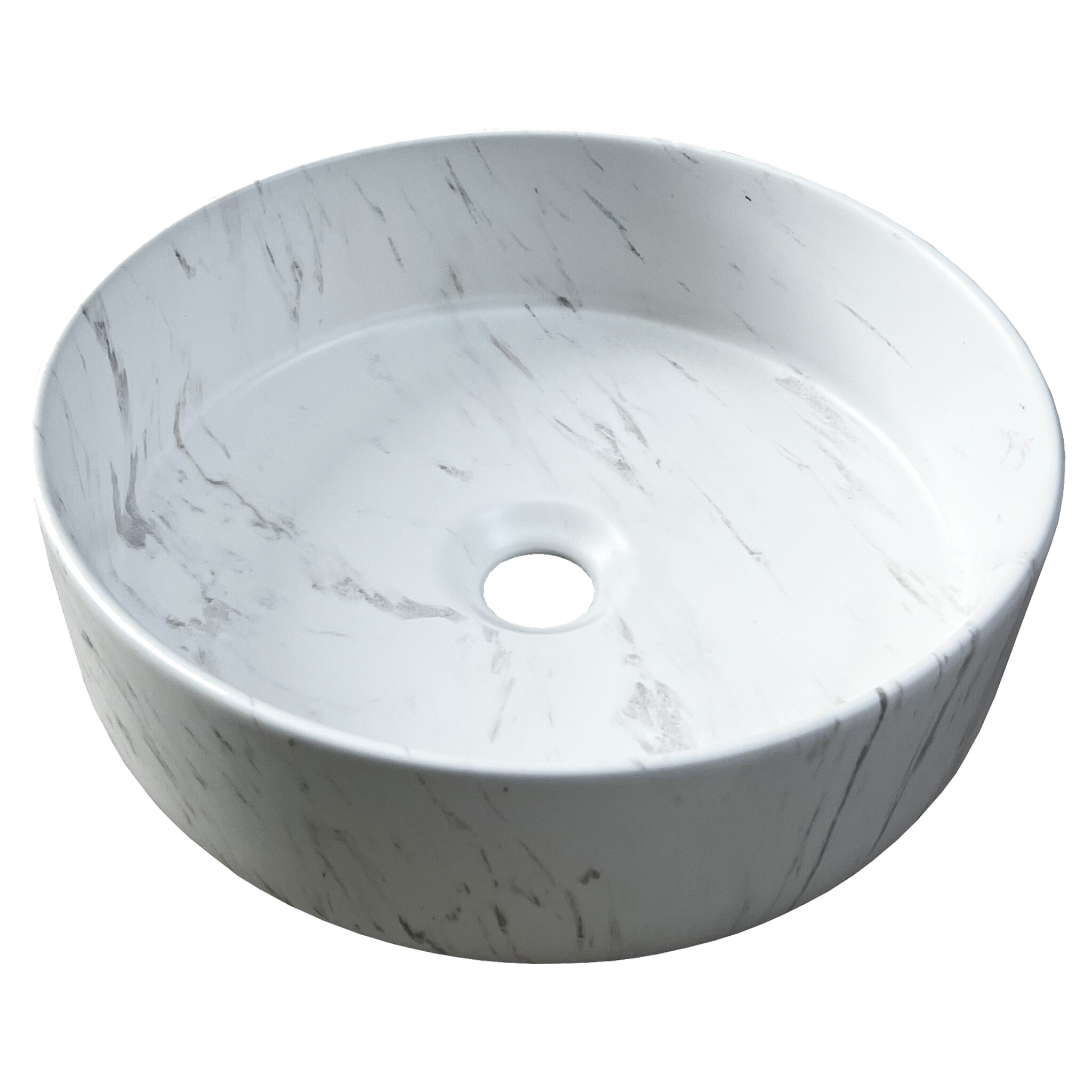 Waskom Mira | Keramiek | Marmer | Ø36 x H12 cm | Rene Houtman - Rene ...