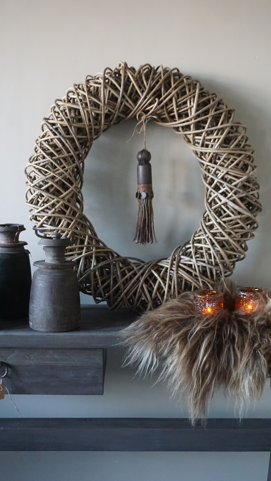 Krans | Kuboo | Naturel | H25 x D80 cm | Rene Houtman Interieurs - Rene ...