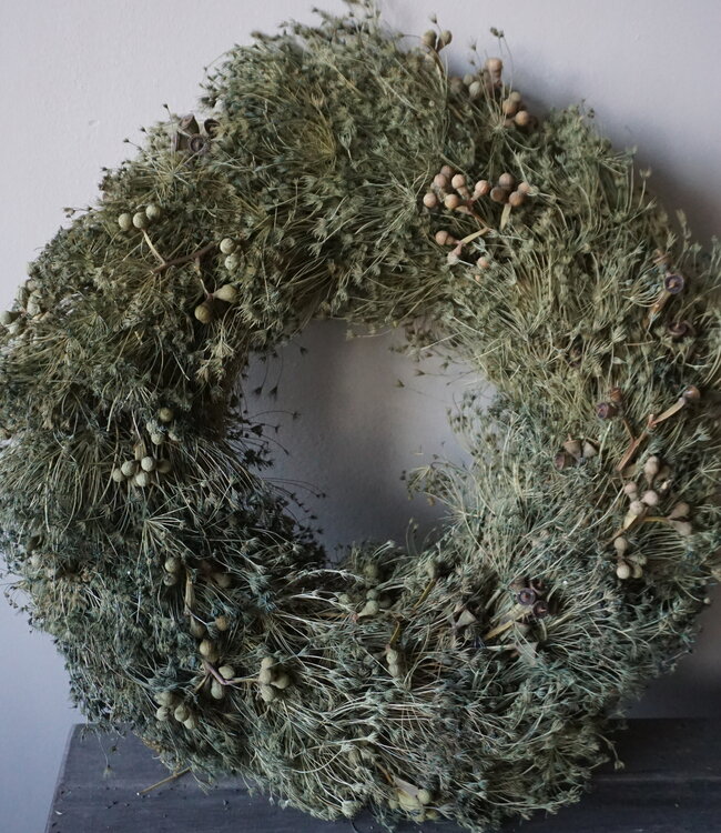 Krans | Klok | Groen | 3 Maten! | Rene Houtman Interieurs! - Rene Houtman