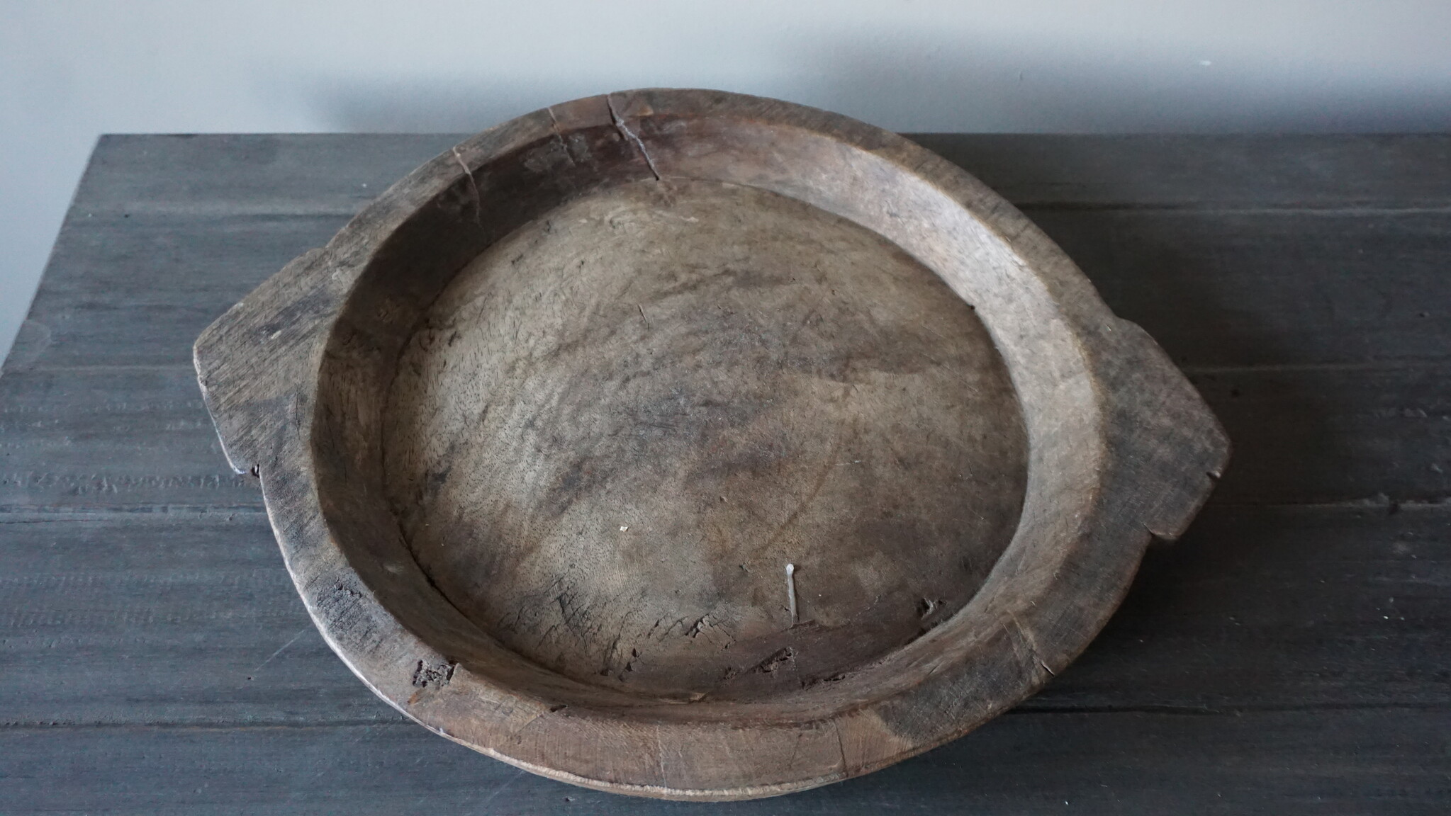 Chapati Schaal | Oud Hout | H4 x B44 x D38 cm | Uniek | Rene Houtman ...