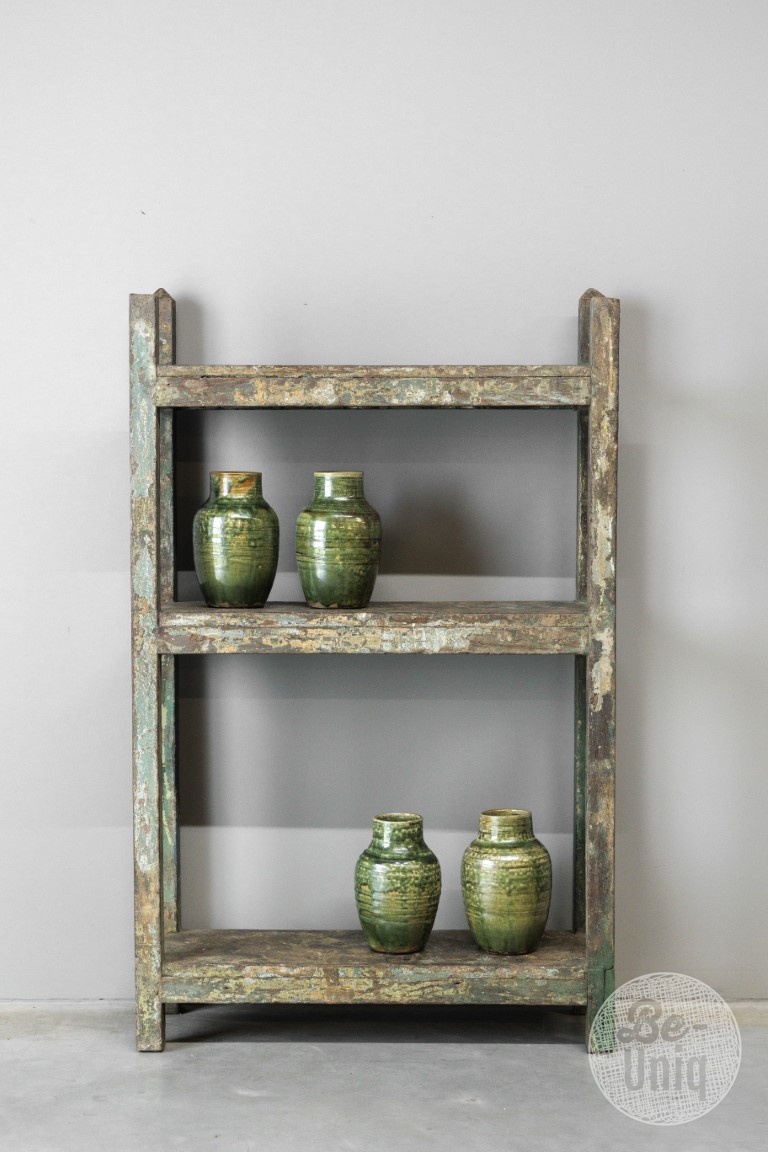 Oud Houten Rekje | India | H150 x B89 x D30 cm | Uniek | Rene Houtman ...