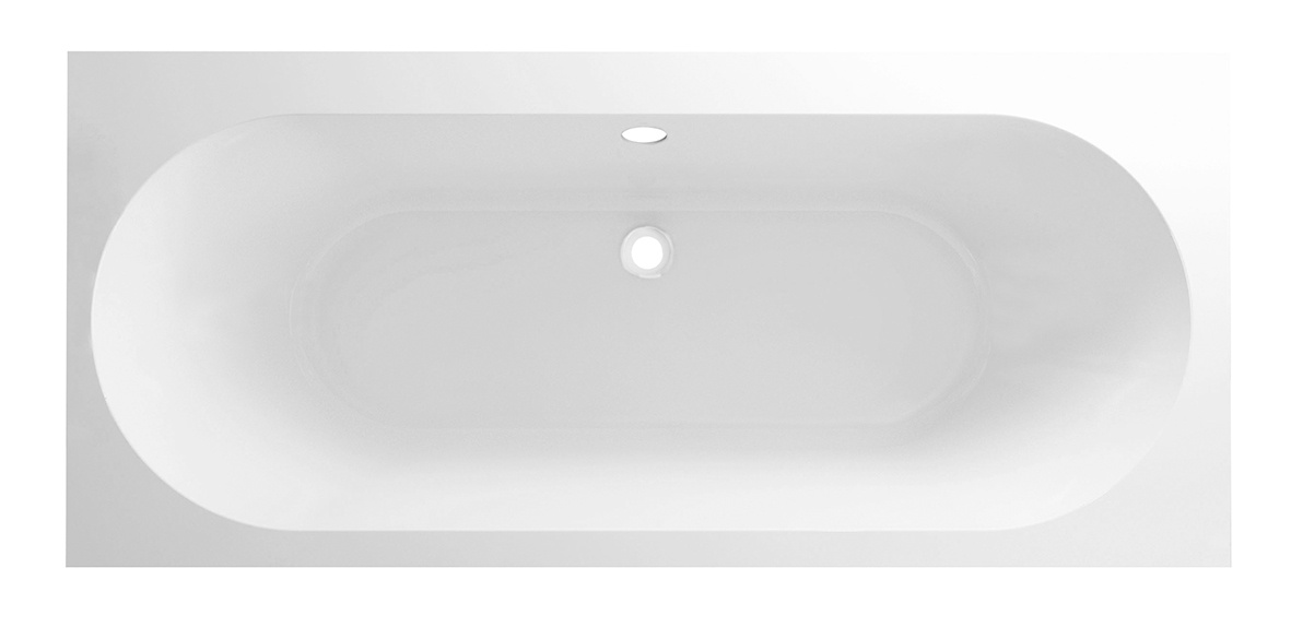 Portus RD Inbouw Duo Ligbad | Mat Wit | 180 x 80 cm | Met Overloop ...