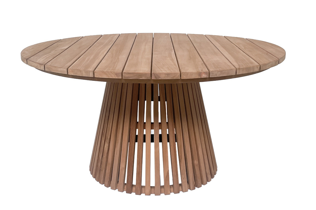 Tuintafel Cindo | Rond | Teakhout | 150cm | Rene Houtman Interieurs ...