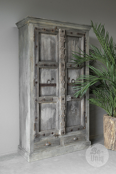 Oude Kast | India | H186 x B105 x D38 cm | Rene Houtman Interieurs ...