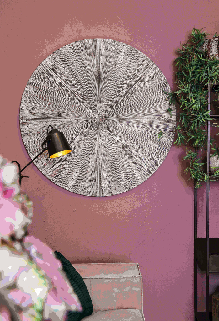 Zapp Wandpaneel L | Wit Geribbeld | D120 cm | Rene Houtman Interieurs ...