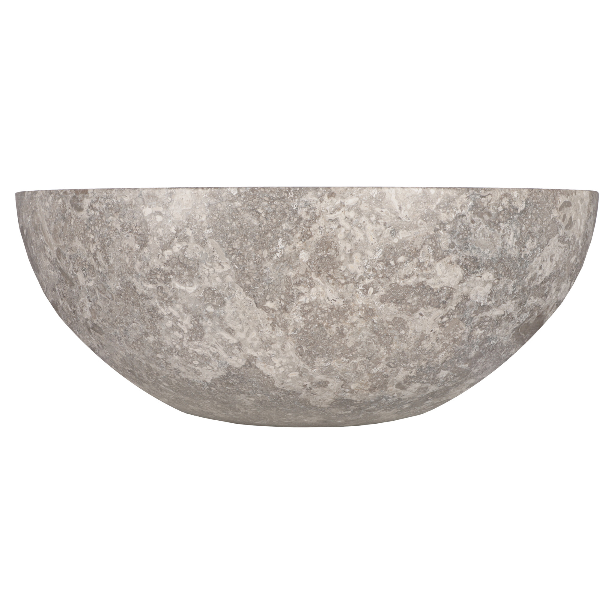 Waskom Marmer Grijs | Ø21 x H12 cm | Rene Houtman Interieurs - Rene Houtman